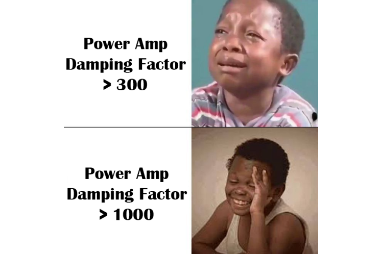 What is damping factor in power amplifier?