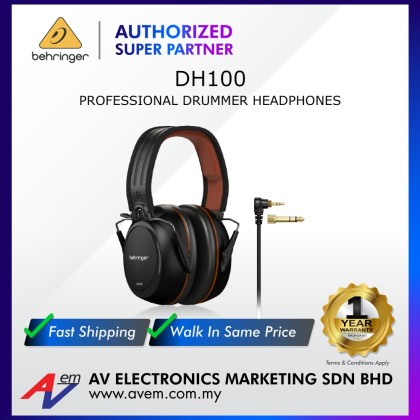 BEHRINGER DH100 Professional Drummer Headphones