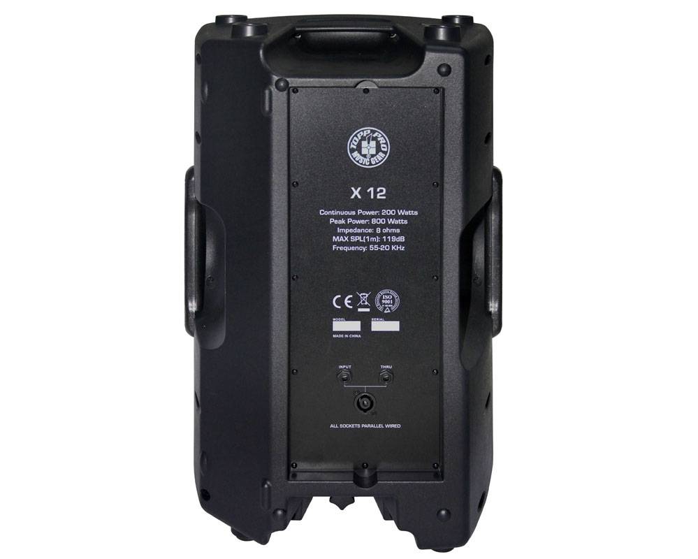 Topp Pro X 12 400W Program Power Passive Loudspeaker (X12 / X-12)