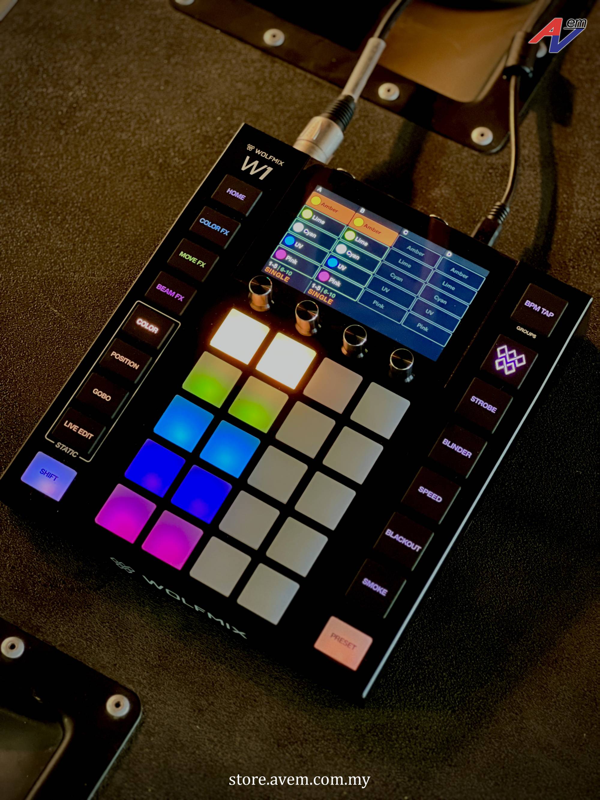 Wolfmix W1 Standalone Performance DMX Lighting Controller