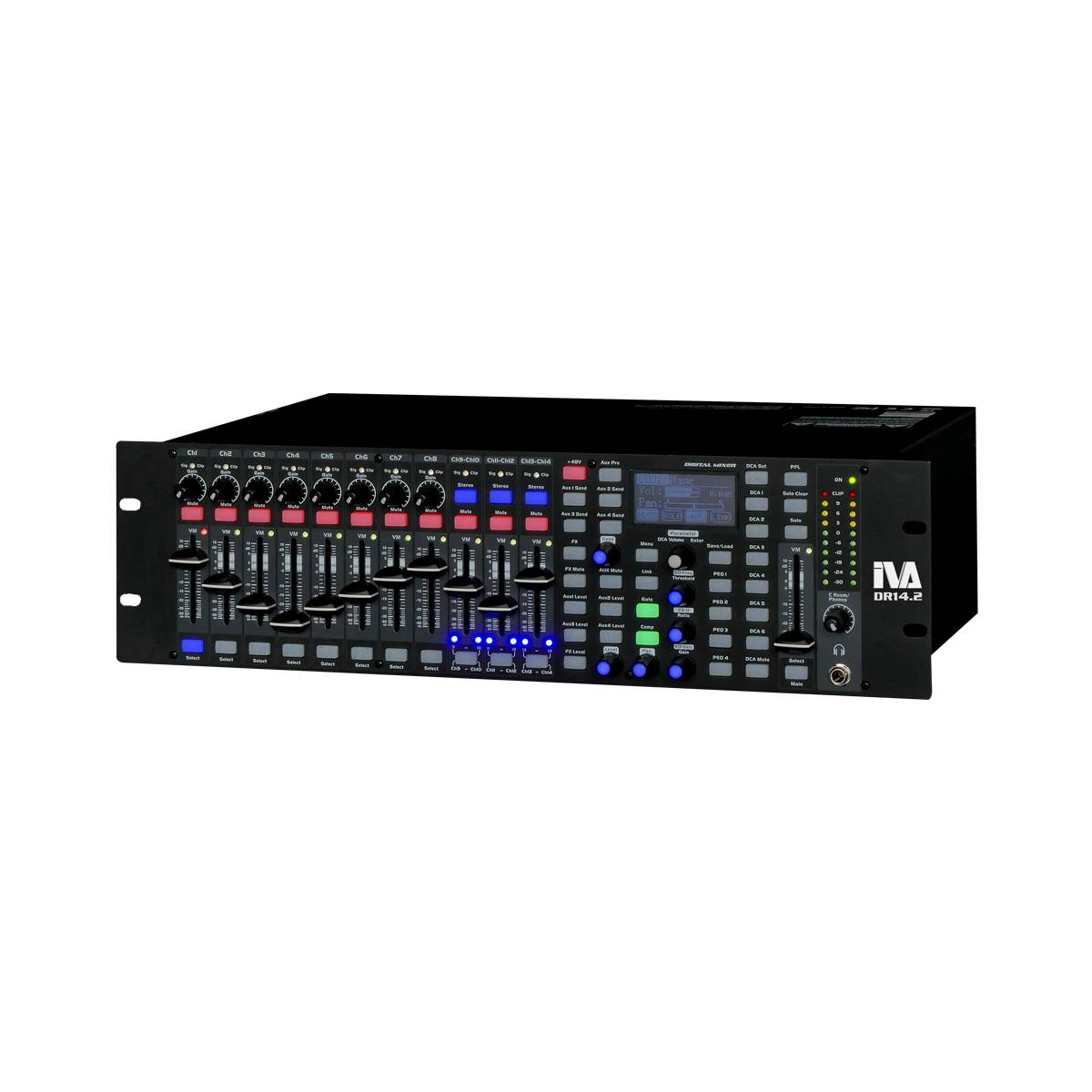 Flagship IVA DR14.2 14 Channel Digital Rack Audio Mixer c/w Full DSP ...