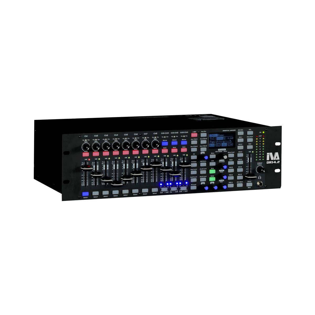 Flagship IVA DR14.2 14 Channel Digital Rack Audio Mixer c/w Full DSP ...