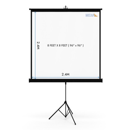 LV-8X8 MiDiA Tripod Projection Screen (2.4M x 2.4M)