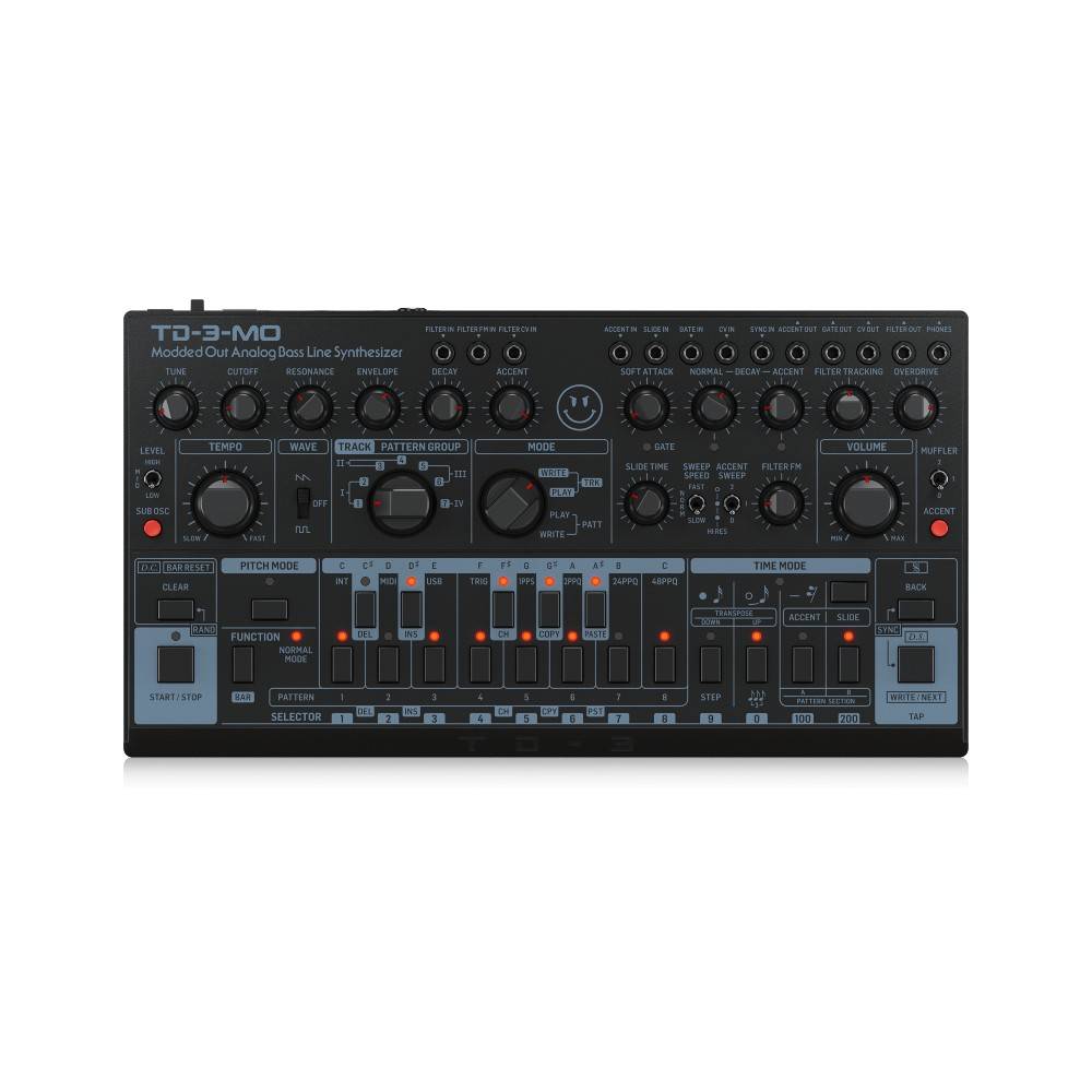Behringer TD-3-MO-BK “Modded Out” Analog Bass Line Synthesizer with VCO ...