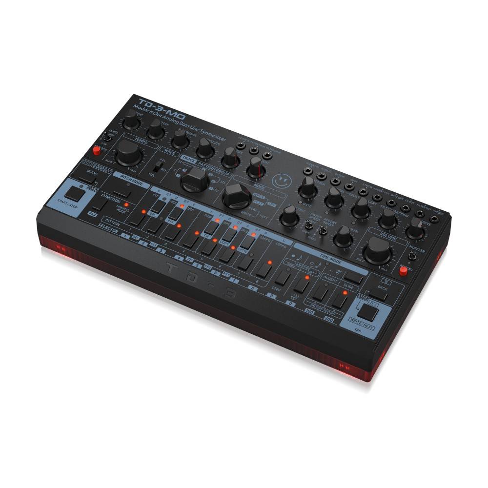 Behringer TD-3-MO-BK “Modded Out” Analog Bass Line Synthesizer with VCO, MIDI-Controllable VCF ...