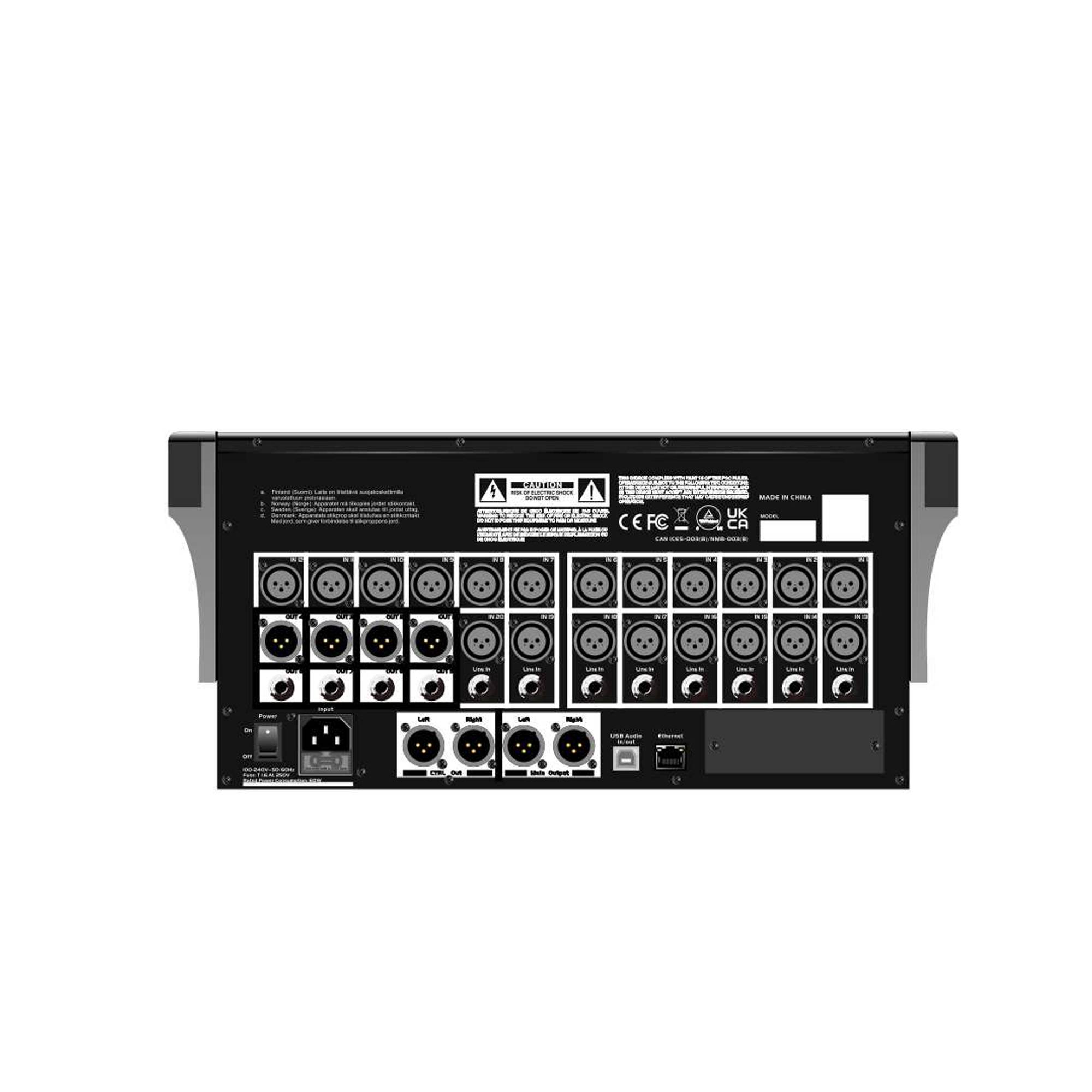 Topp Pro DM20.12 20 Channel Digital Mixer, 12 Out, 2 FX & 7" Touch Screen (DM-20.12) | AV ...
