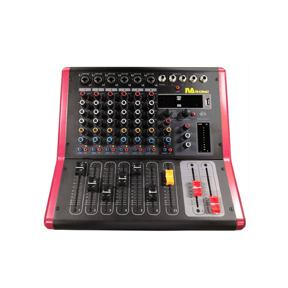 IVA PM-6200MK2 2 x 250W Powered Audio Mixer