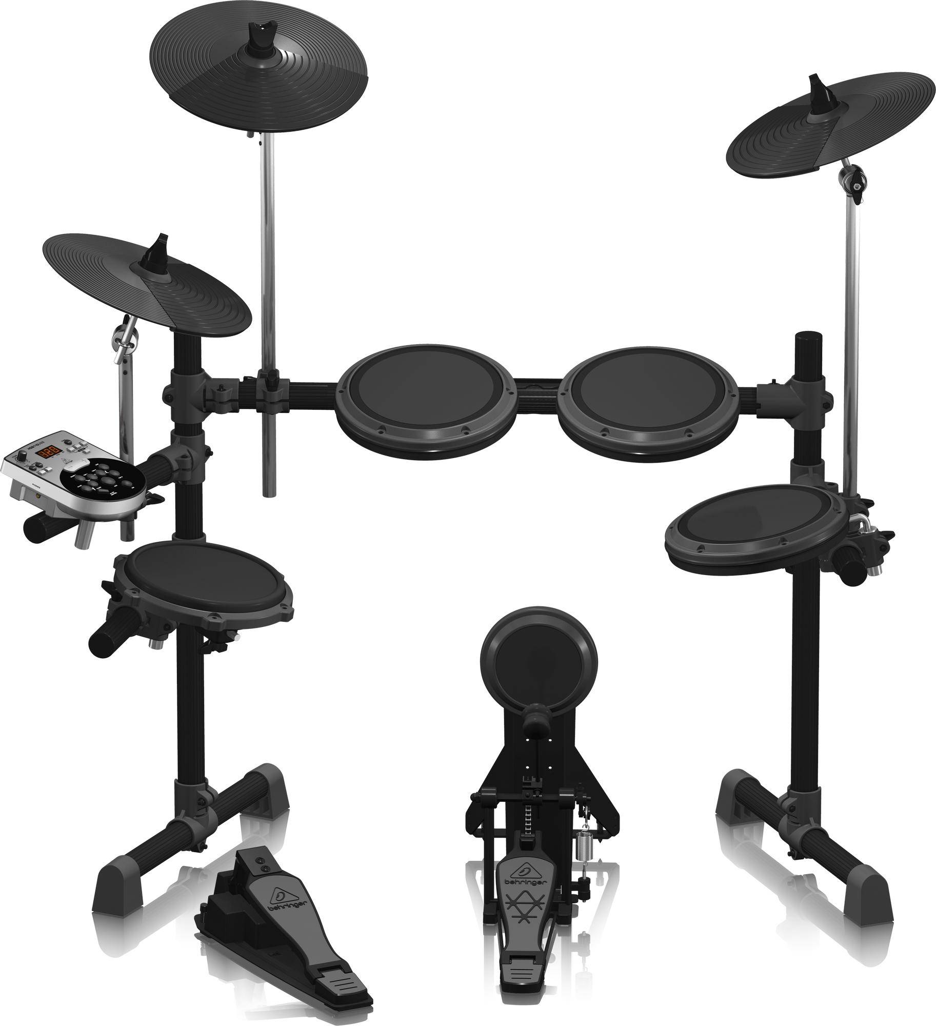 Behringer XD8USB 8-Piece Electronic Drum Set with 123 Sounds, 15 Drum ...