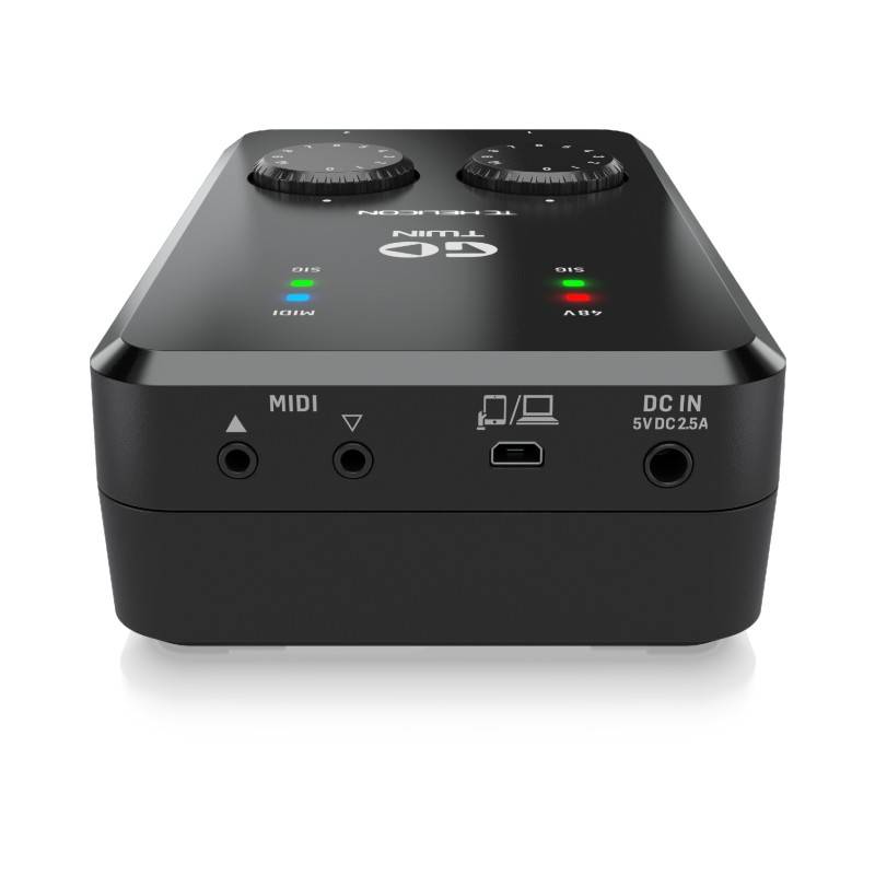 TC Helicon GO TWIN High-Definition 2-Channel Audio/MIDI Interface for ...