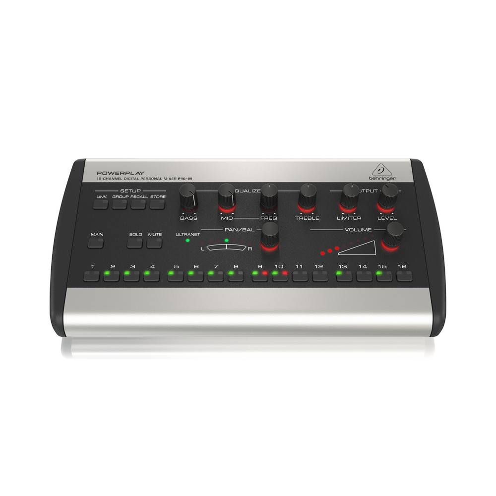 BEHRINGER P16-M 16-Channel Digital Personal In-Ear Monitor Mixer (P16M ...