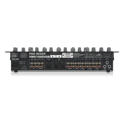 BEHRINGER VMX1000USB Professional 7-Channel Rack-Mount DJ Mixer with ...