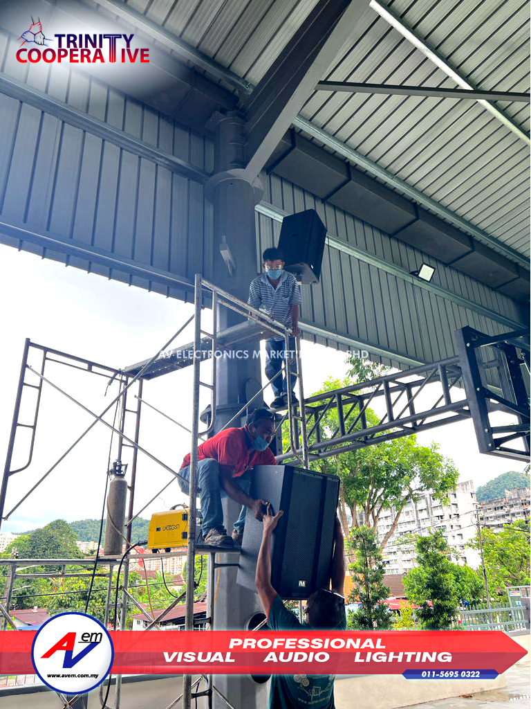 Semi Outdoor Basketball Court Kong Min School installs IVA Pro Audio System