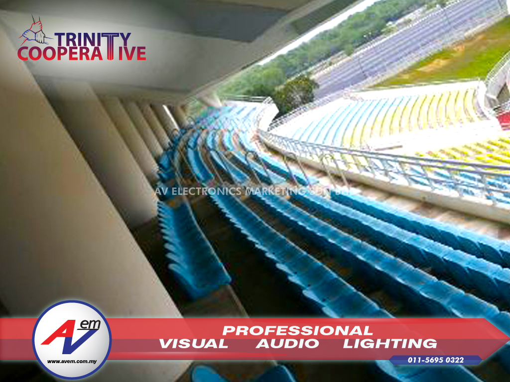 Simple PA sound system for Batu Kawan Stadium that perform the unexpected