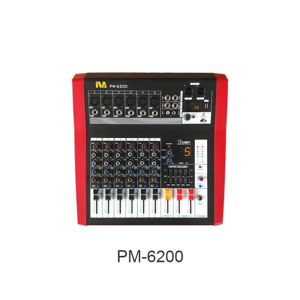 IVA PM-6200 2 x 250W 4 Ohms Powered Mixer