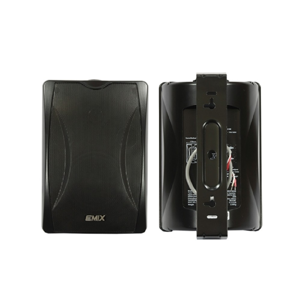 EMIX EMWS-884B 6.5"+ 1" 40W Wall Mount Box Speaker (40W/20W/10W/OFF/8Ω ...