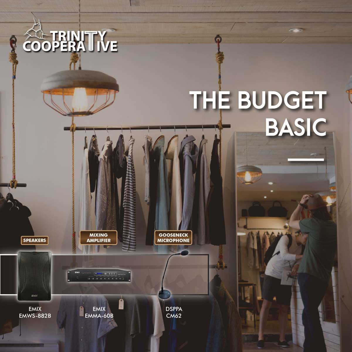 The Budget Basic PA Sound System for Retail Outlets - Emix EMWS-882B ...