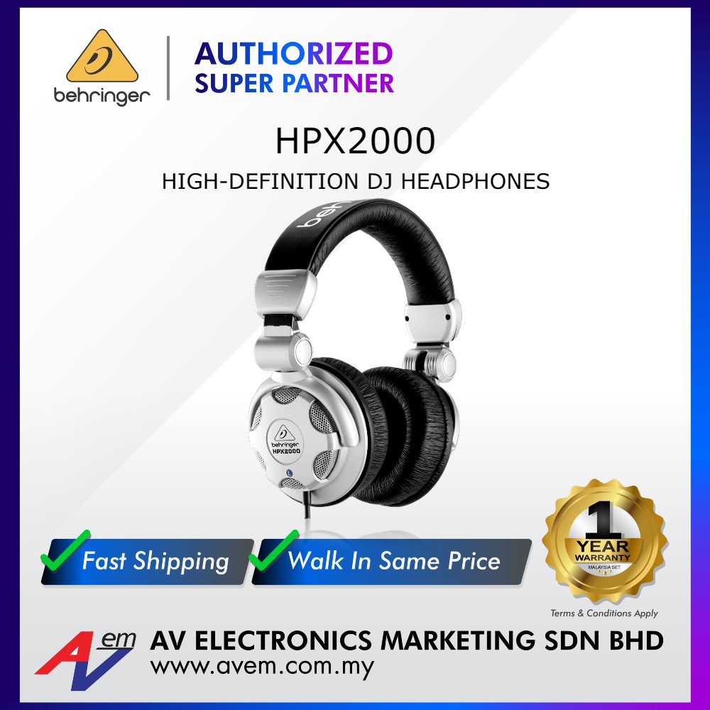 BEHRINGER HPX2000 High Definition DJ Headphones