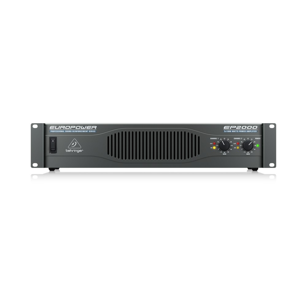 Behringer EP2000 2 x 350W 8 Ohm Power Amplifier, 2000 Watt 4 Ohm Bridge ...