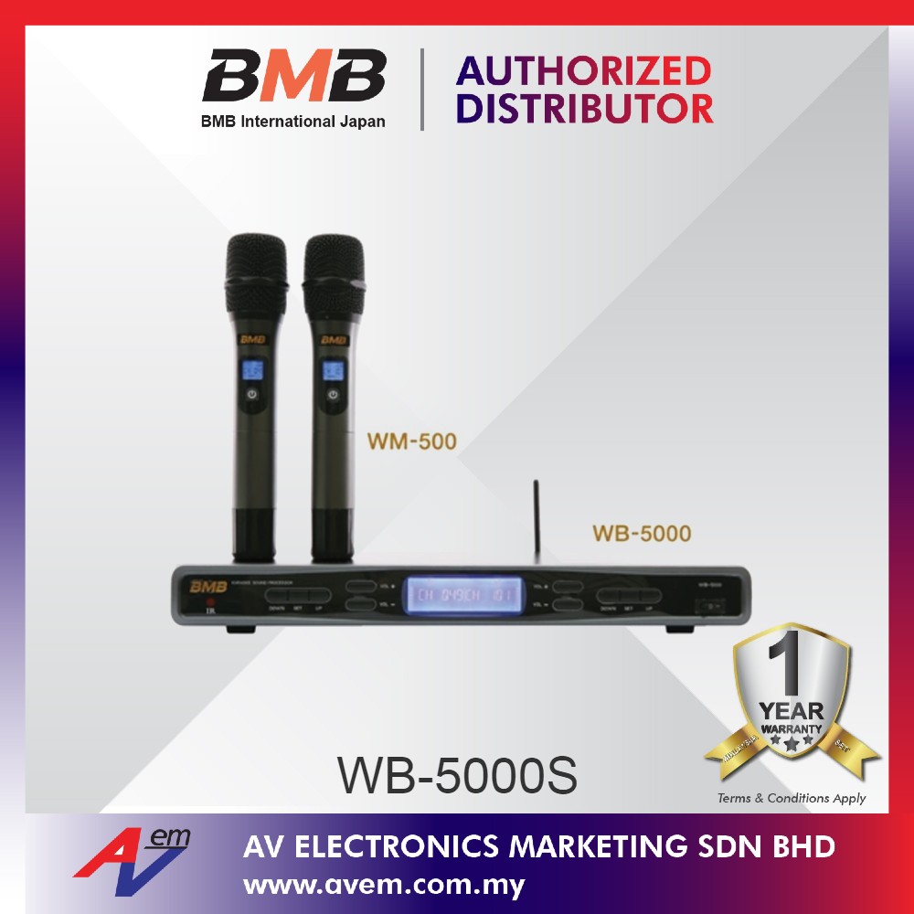 BMB WB-5000S UHF Wireless Microphone System